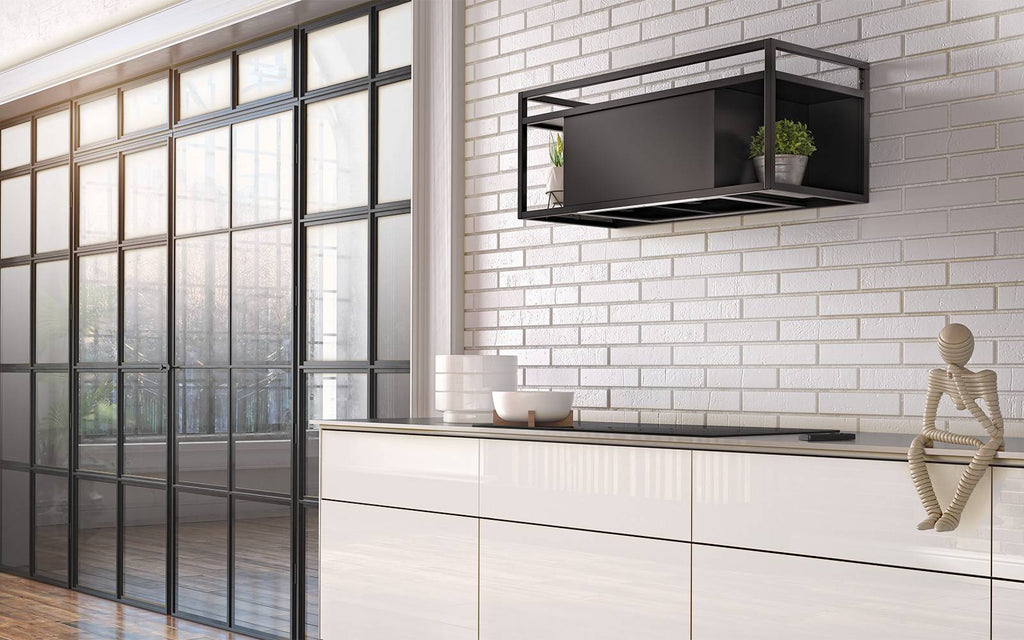 Airforce Q-BIC 120cm Wall Mounted Cooker Hood Anthricite Painted Steel ...